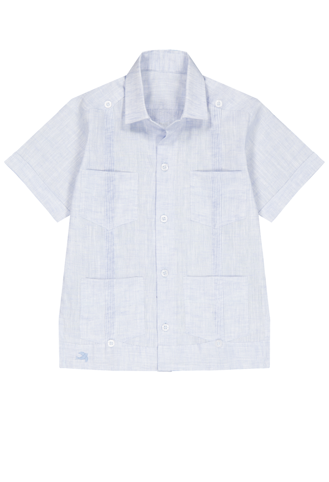 Classic Boy Light Blue Square Edge Guayabera – Mi Golondrina